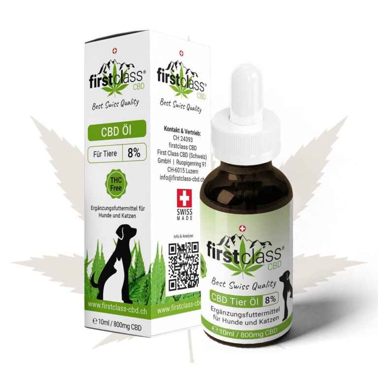 CBD Öl für Tiere 8% kaufen Schweiz – geprüft & ausgewogen